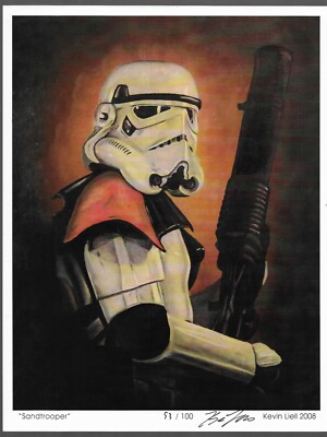 Star Wars Sandtrooper Signed Limited Number Print/Picture Kevin Liell ...