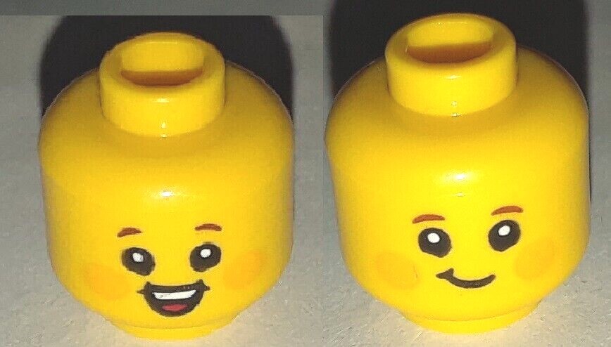 Lego New Yellow Minifig Head Dual Sided Series 22 Forest Elf COL22-8 | eBay