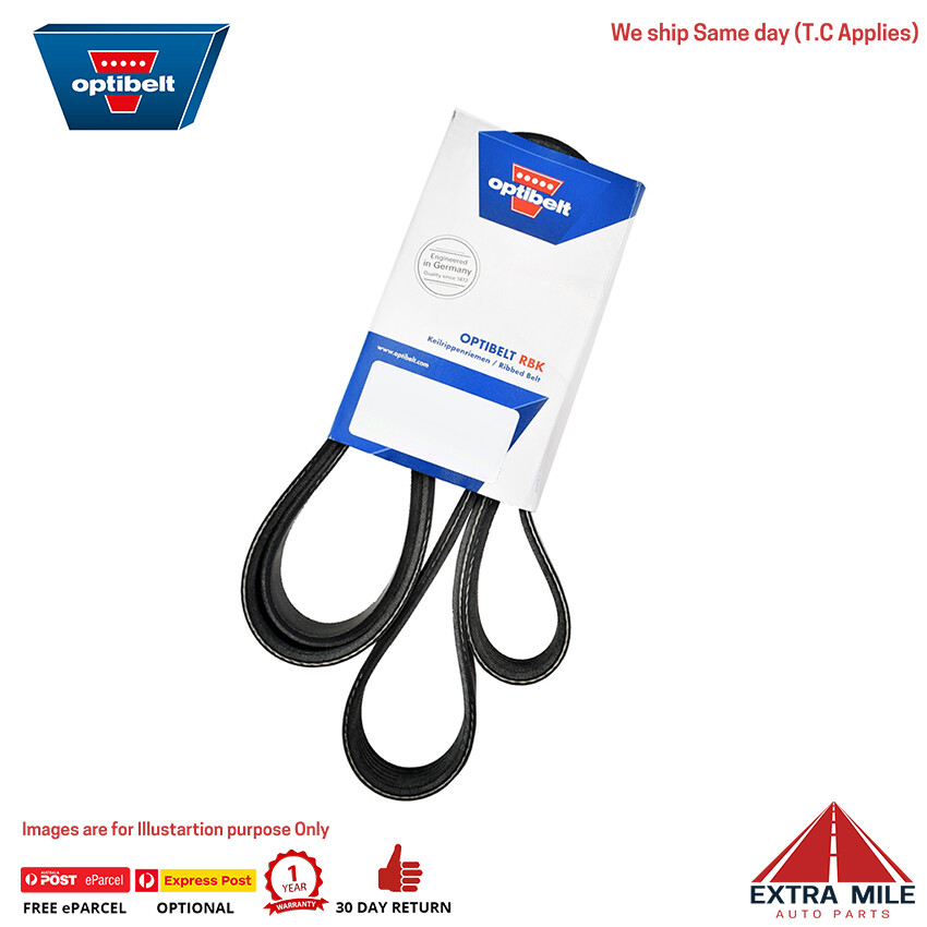 Optibelt V-Ribbed Belt (Double sided) for Volkswagen Caravelle 1.9L ...