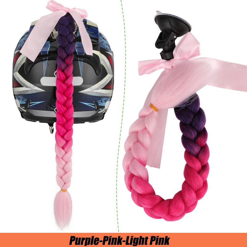Motorcycles Bike Girl Ramp Helmet Braid Ponytail Hair Pigtail Braiding ...