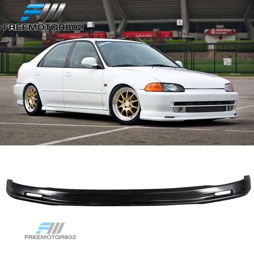 Fit 92-95 Honda Civic EG Sedan Mugen Style PP Front Bumper Lip Spoiler ...