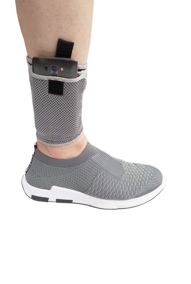 Concealed Hidden Ankle Leg Mesh Wallet Travel Pouch Passport Mobile ...