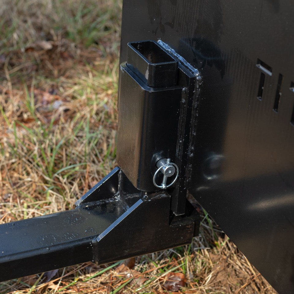 Titan Attachments Pin-On Pallet Fork Frame Attachment, 46" Hefty Fork ...