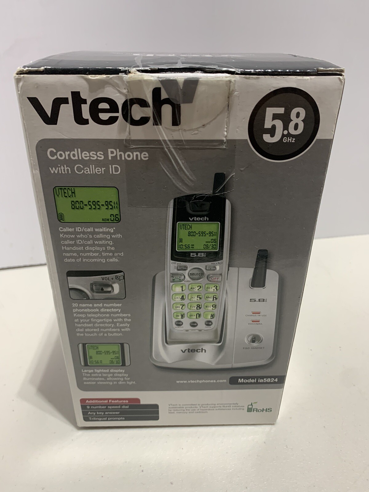 VTech ia5824 5.8 GHz Single Line Cordless Phone for sale online | eBay