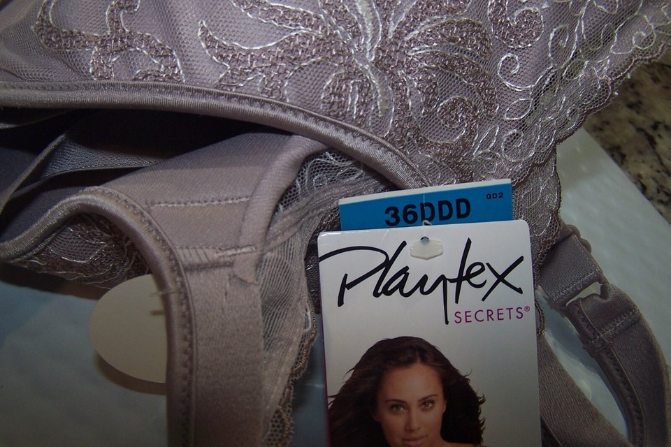 NWT Playtex Secrets Feel Gorgeous Embroidered Underwire Bra Style 4513 ...