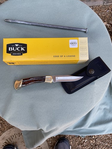 Buck Custom 110 USA With Sheath File Work | eBay