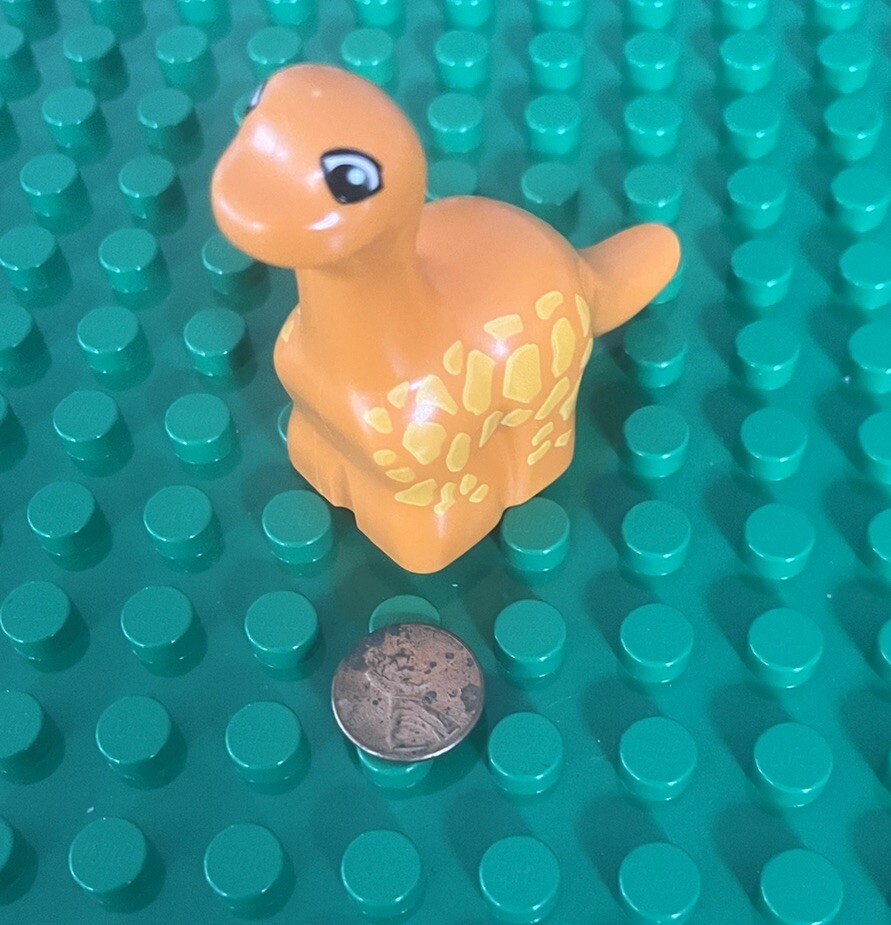 Lego Duplo - Baby Orange Brontosaurus Dinosaur Figure Piece S5 | eBay