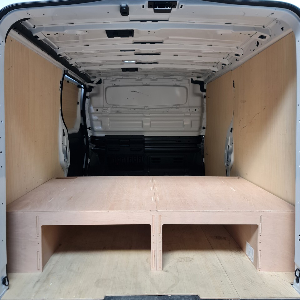Vauxhall Vivaro Van Raised False Floor with Tool Storage Racking Set ...