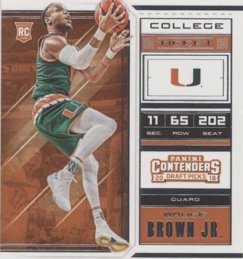 2018 Panini Contenders Draft Picks - College Ticket Variation Bruce ...