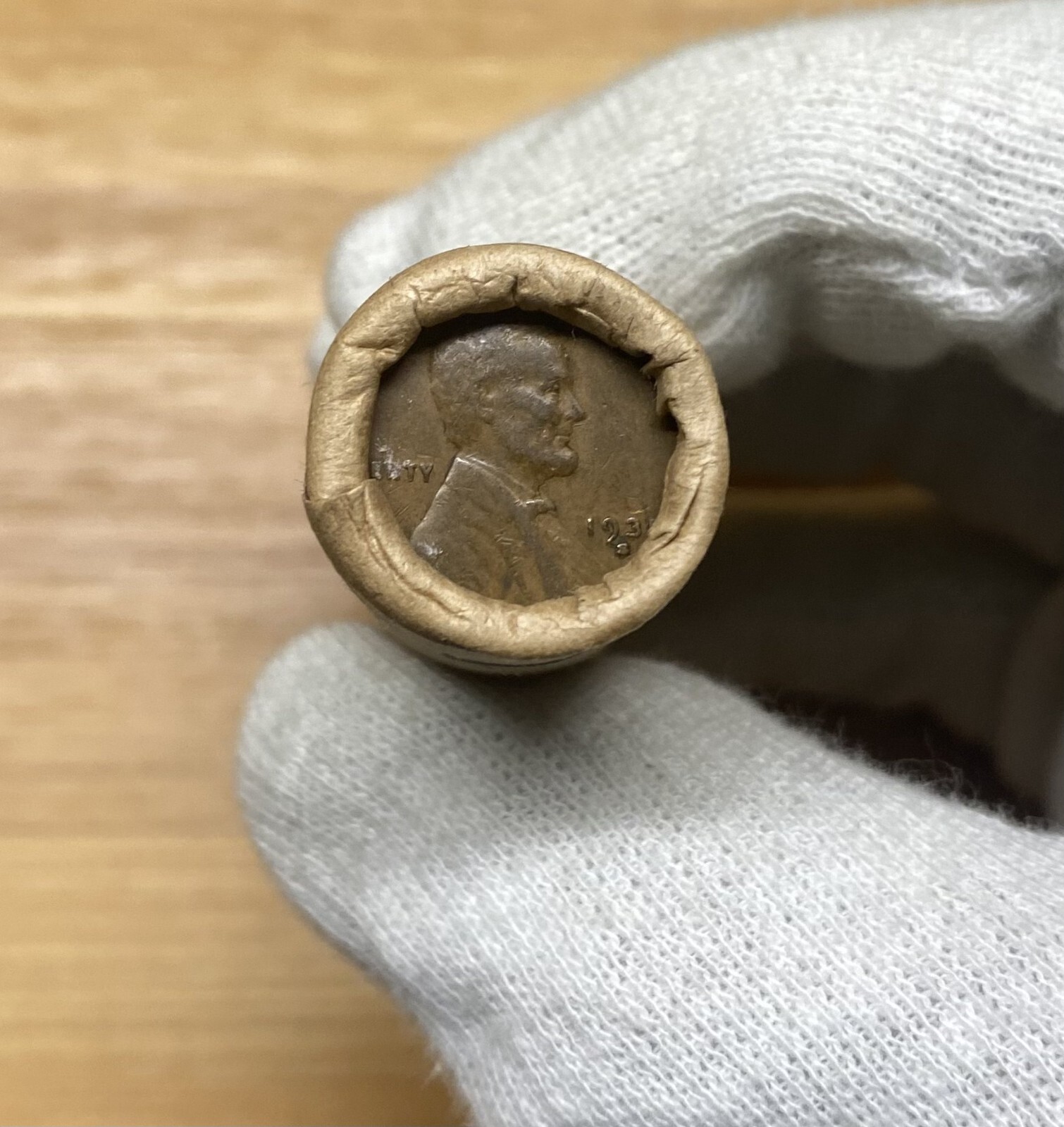 1909-1958 WHEAT PENNY ROLLS - Vintage Shotgun 'window' Roll Estate Lot ...