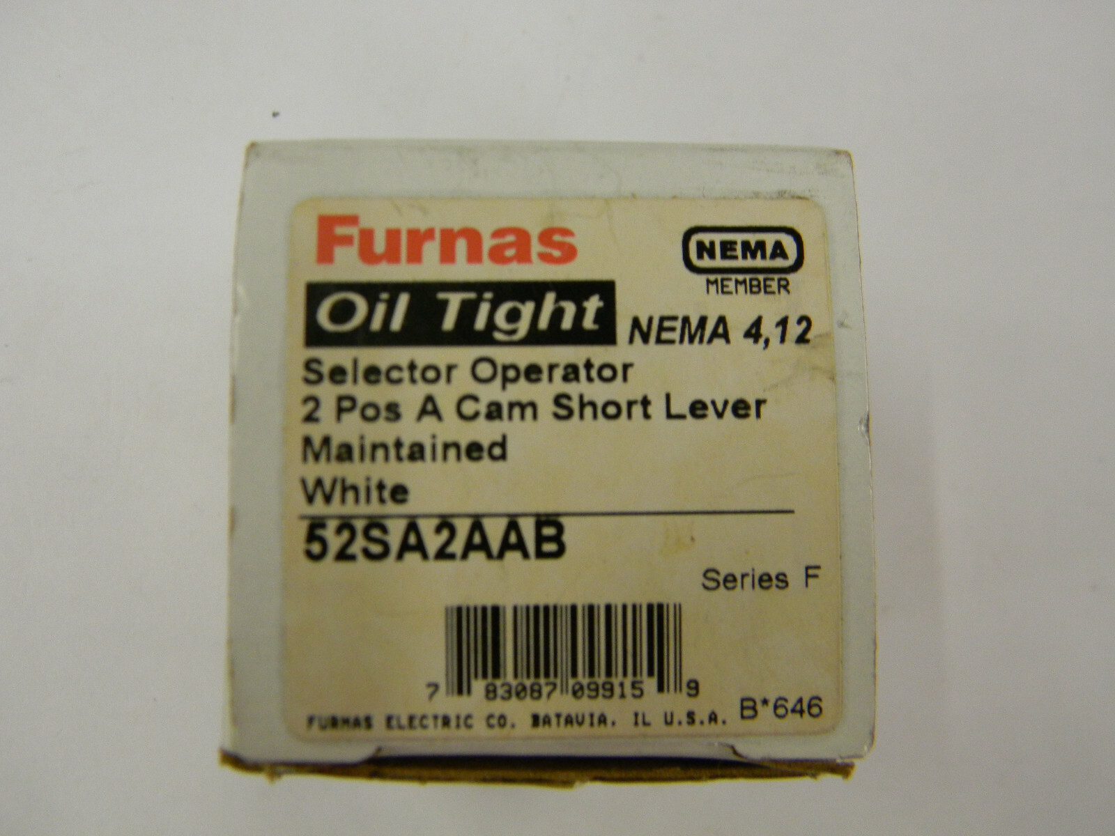 New Furnas Oil Tight 52SA2AAB Selector Operator P4 | eBay