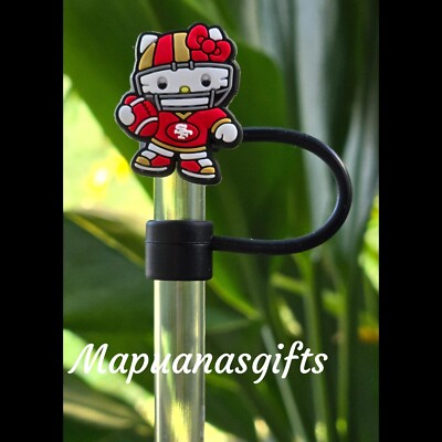 New Hello Kitty San Francisco 49ers Straw Toppers (Starbucks Straws) | eBay