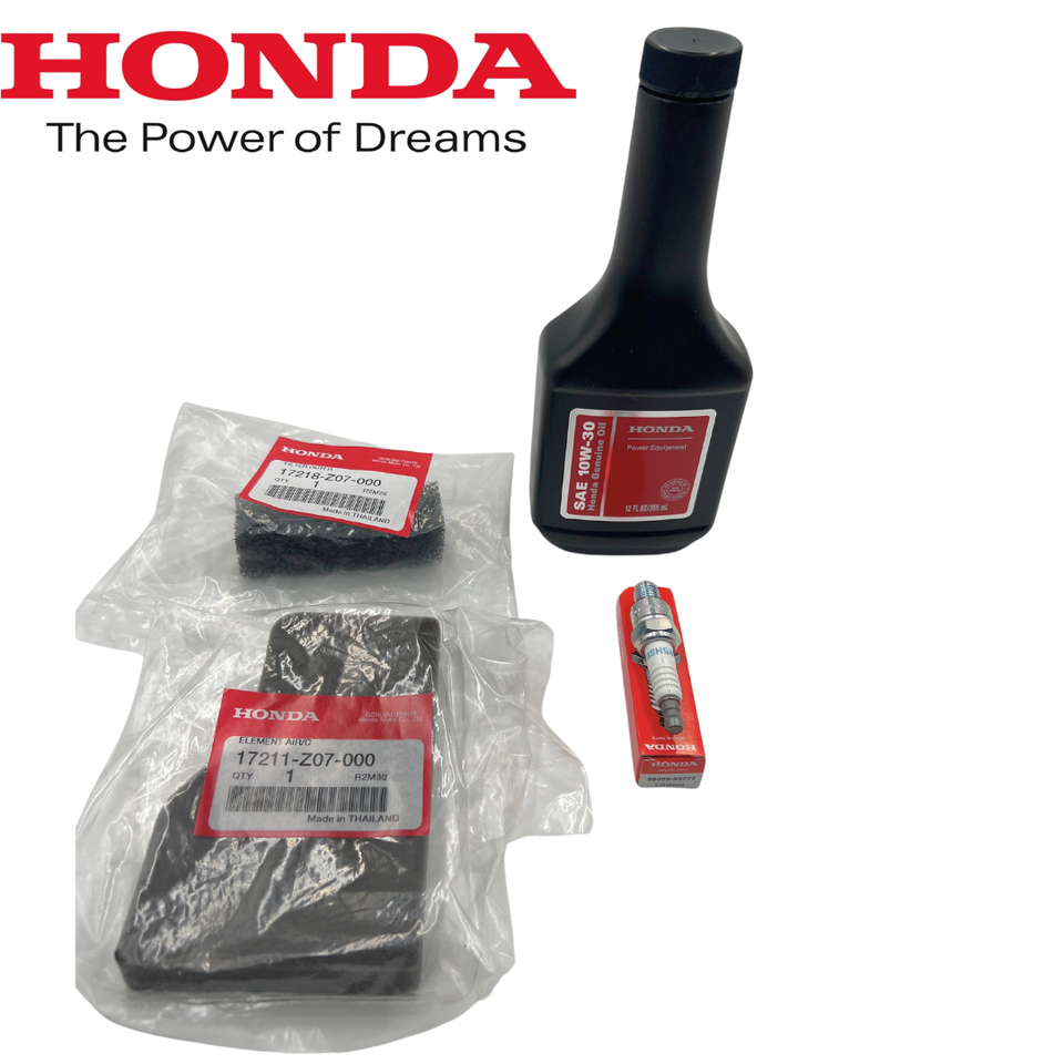Genuine Tune Up kit Honda Generator EU2000i Oil, Air Filter, Spark Plug ...