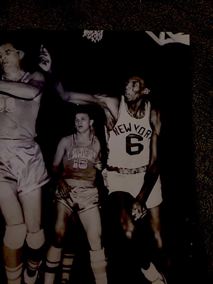 1956 GEORGE MIKAN PHOTO WALTER DUKES NBA BASKETBALL MINNEAPOLIS LAKERS ...