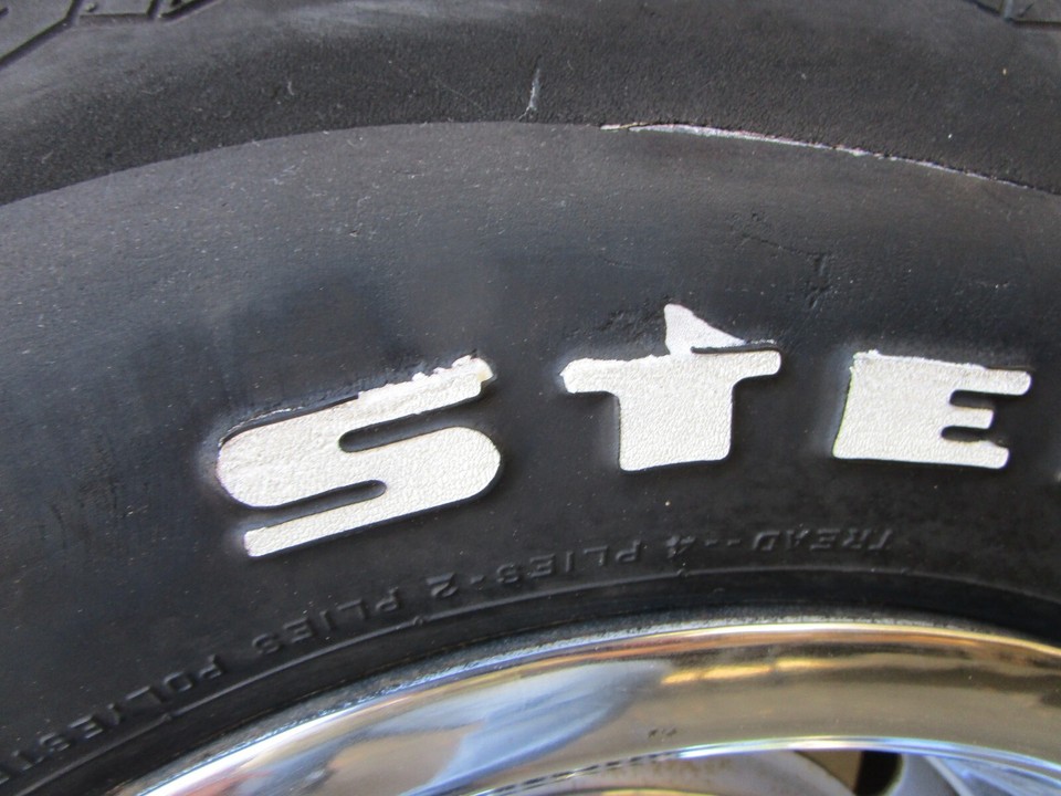 73/77 corvette rally wheels/ tires firestone steel radial 500 car set ...