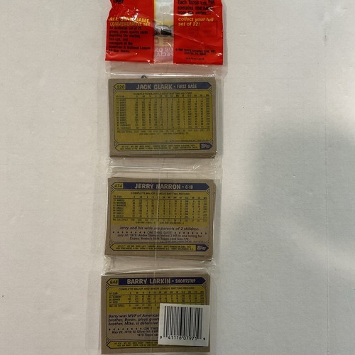 1987 Topps unopened rack pack HOF Barry Larkin RC on back ⚾️♨️*2 | eBay