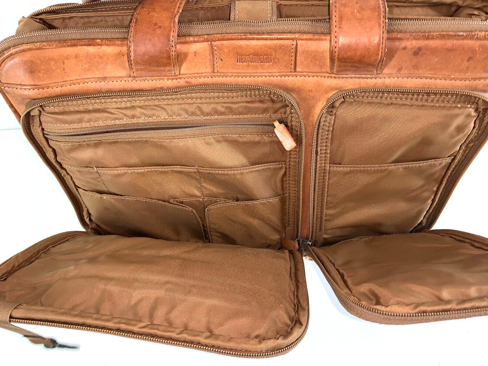 Hartmann Expandable Leather Briefcase Laptop Shoulder… - Gem