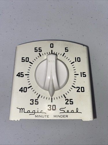 Robert Shaw Magic Seal Minute Minder White Metal Kitchen Timer In ...