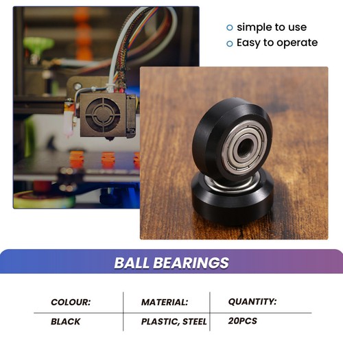 20Pcs/Slot POM Plastic Wheel Pulleys 625ZZ 3D Printer Parts1368 | eBay