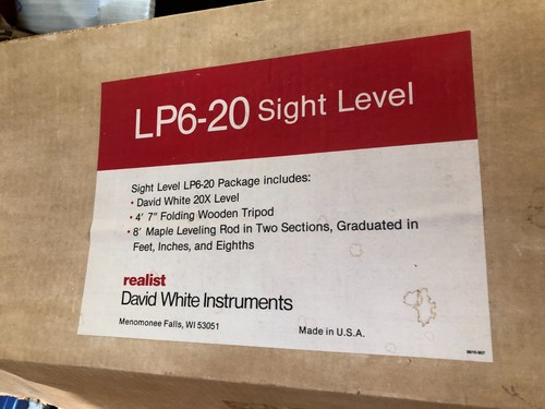 DAVID WHITE INSTRUMENTS LP6-20 SIGHT LEVEL | eBay
