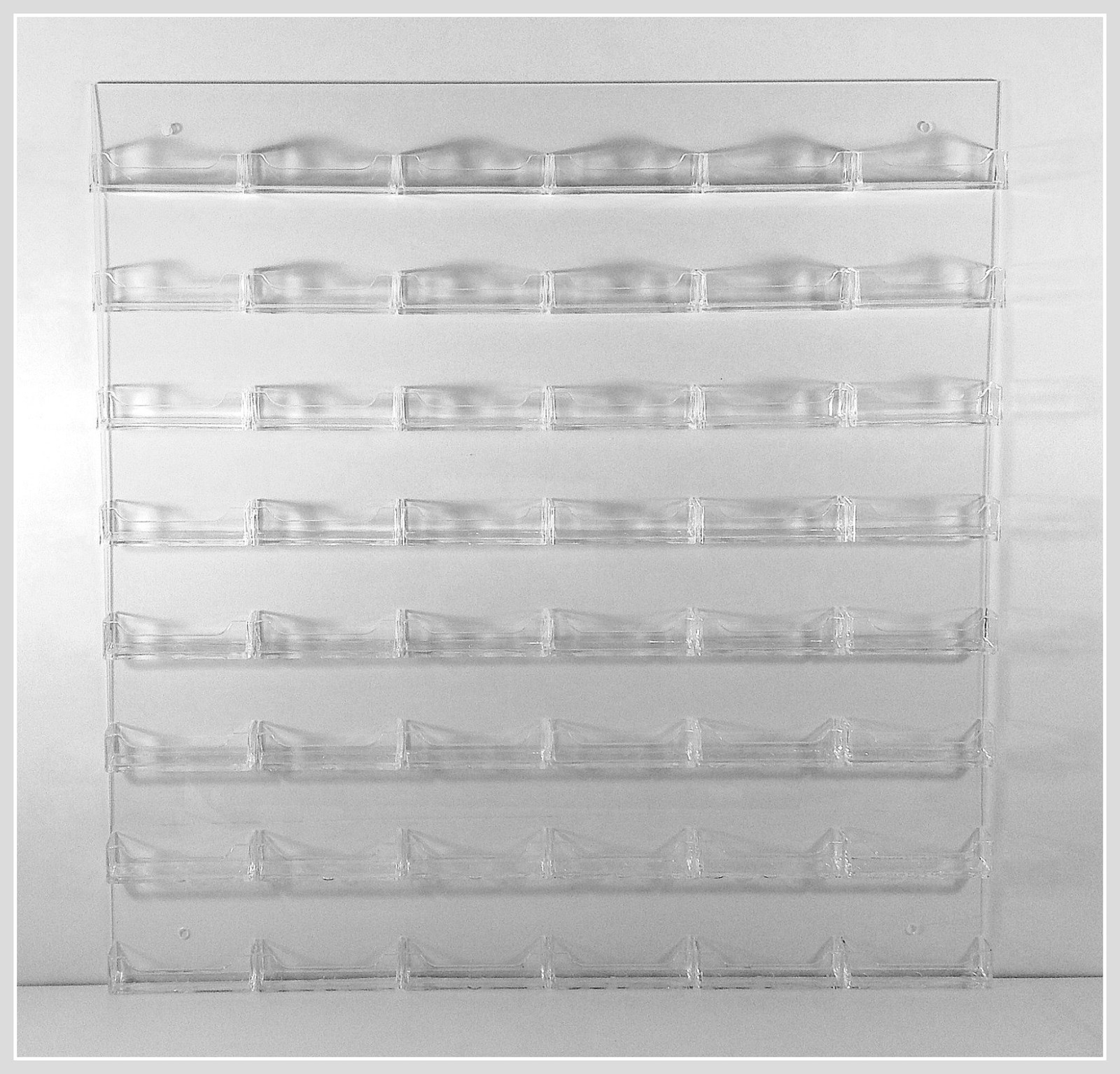 48-Pocket Clear Acrylic Wall-Mount Business Card Holder | eBay UK