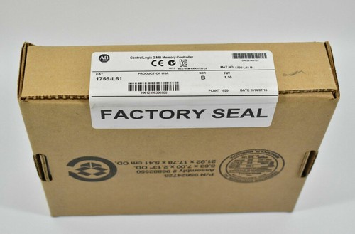 New Factory Sealed AB 1756-L61 SER B ControlLogix 2MB Memory Controller ...