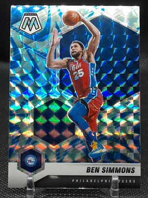 BEN SIMMONS 2020-21 MOSAIC BLUE REACTIVE MOSAIC 76ERS LSU TIGERS S6 | eBay