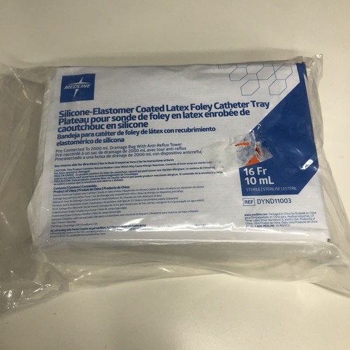 Medline Foley Catheter Tray 16Fr - 10mL DYND11003 Sterile Sealed Exp 06 ...