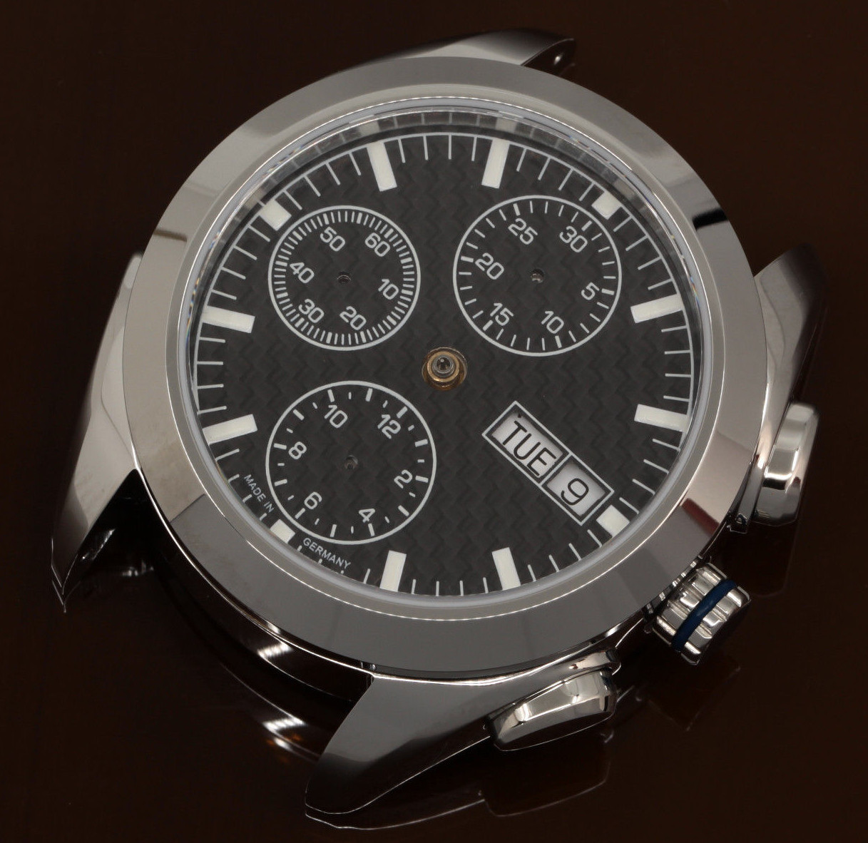 Watch Case for ETA Valjoux 7750 / 7753 Chronograph Sapphire 38mm 10 ATM ...