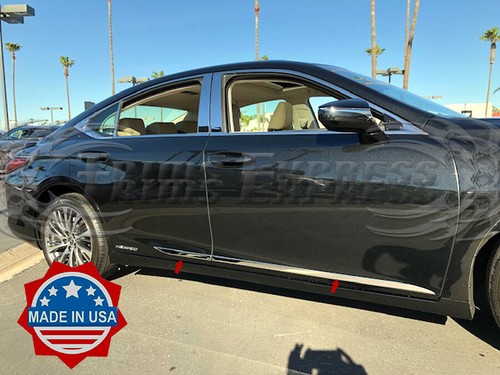 fit:2019-2021 Lexus ES350 ES300 ES250 Body Side Molding Trim 1" 4Pc ...