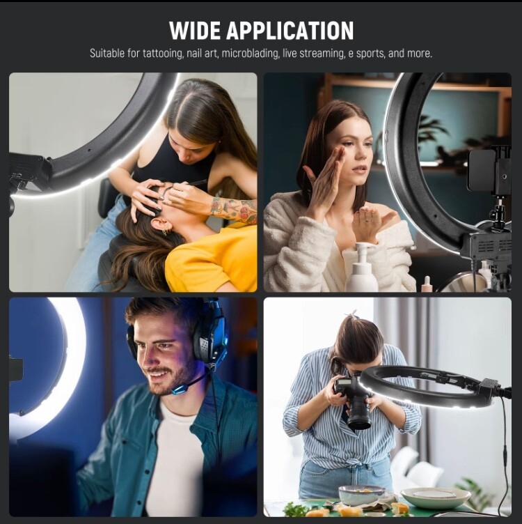 18 inch LED Ring Light Kit Content Creator Kit Streamer Professional ...