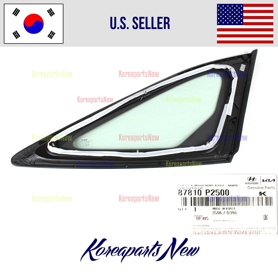 REAR Quarter Window GLASS & Molding Left DRIVER Side ⭐OEM⭐ Kia Sorento ...