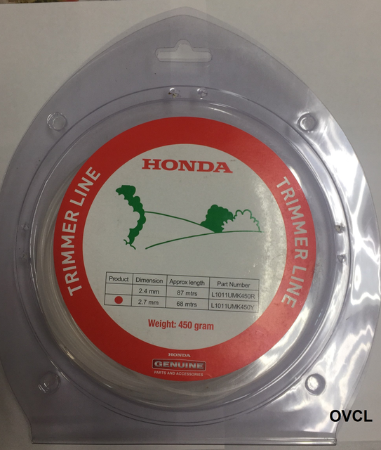 Genuine Honda Trimmer Line 2.7mm 68mt Long Round Gauge Brush Cutter ...