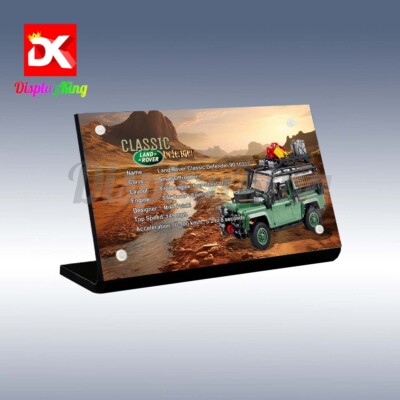 Display King - Display plaque for Lego Land Rover Classic Defender 90 ...