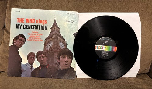 The Who ~ SINGS MY GENERATION ~ vinyl LP record ~ 1966 Decca Records DL ...