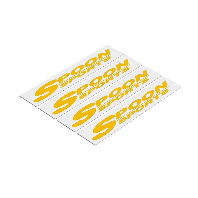 x4 Spoon Sports wheel rims sticker Slipstream Rota restoration JDM ...