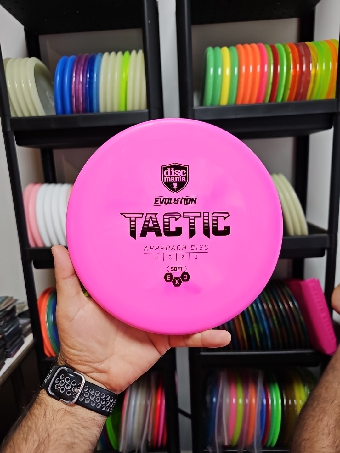 Discmania Discs Exo Soft Tactic Pink 175g Evolution Disc Golf Approach ...