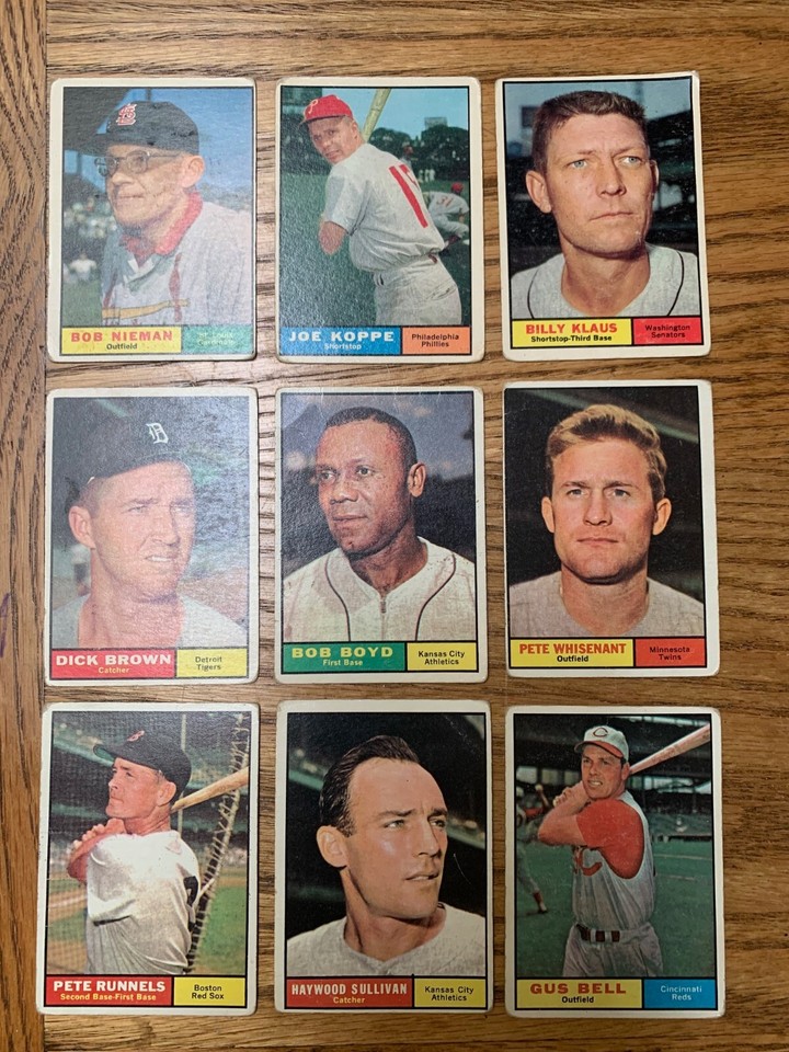 1961 Topps Baseball Complete your Set VG to Poor | eBay