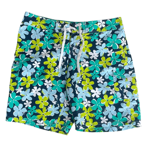 Kanu Surf Womens Hawaiian Floral Flowers Swim Trunks Swimsuit Board ...