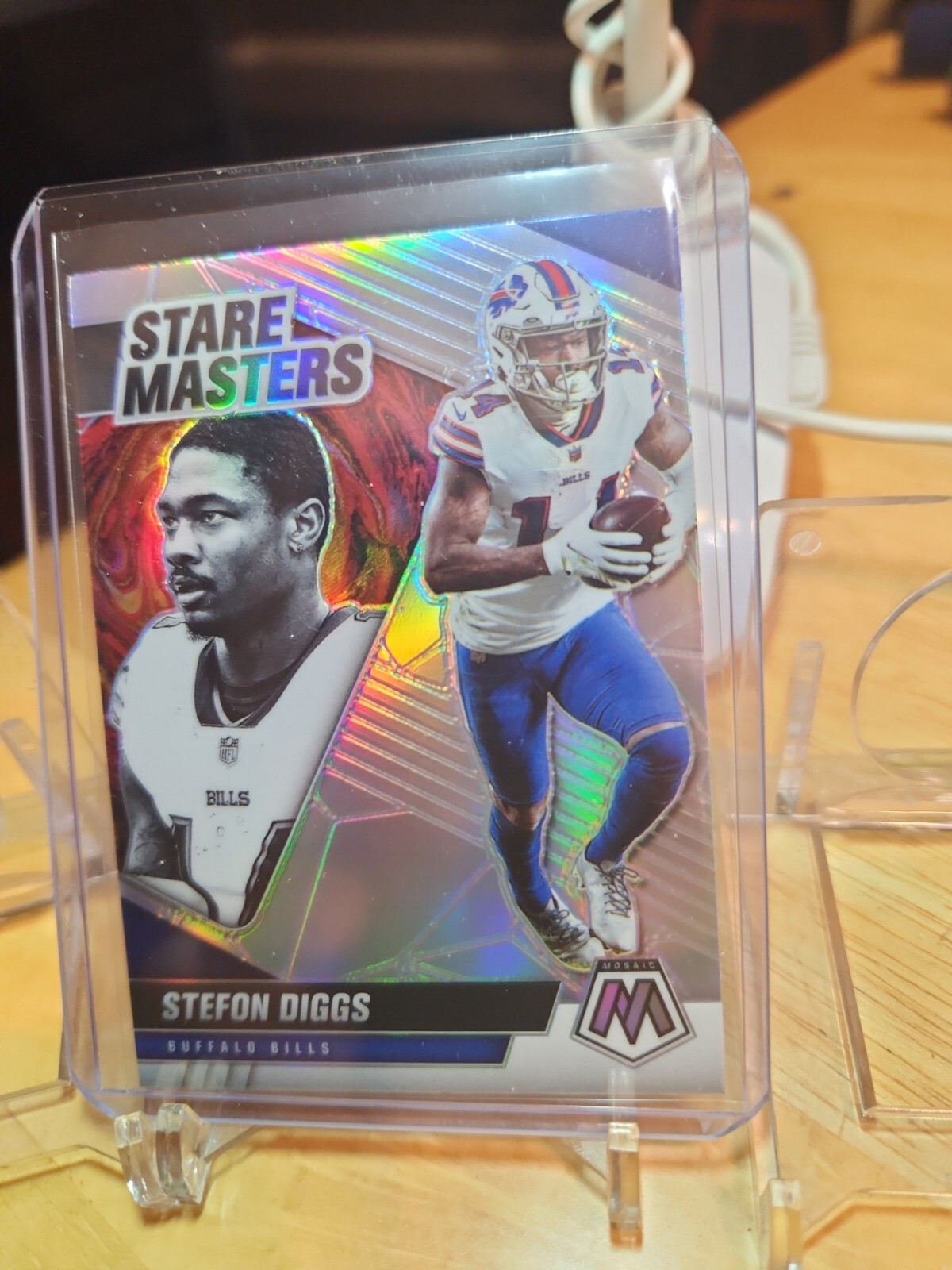 🦬1️⃣4️⃣🦬2021 MOSAIC STEFON DIGGS STARE MASTERS INSERT SILVER PRIZM ...