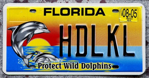 Florida "Protect Wild Dolphins" License Plate | eBay