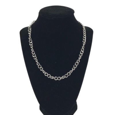 Women's Nordstrom Silver Tone Decorative Statement Chain Link Necklace | eBay