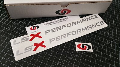 LSX Performance Decals (2pk) Hood Engine Stickers LS1 LS6 LS2 LS3 LS7 ...