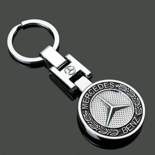 Metal Key Chain Ring for Mercedes Benz AMG Sport Emblem | Silver Car ...