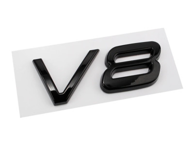 For VOLVO V8 Glossy Black Rear Boot Trunk Emblem Sticker Letter Badge ...