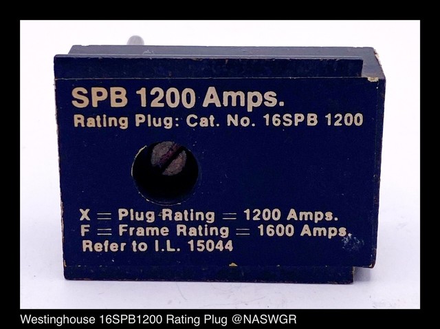 WESTINGHOUSE SPB Pow-R Trip 7 Plug CAT# 16SPB1200 STYLE# 1269C30G02 for ...
