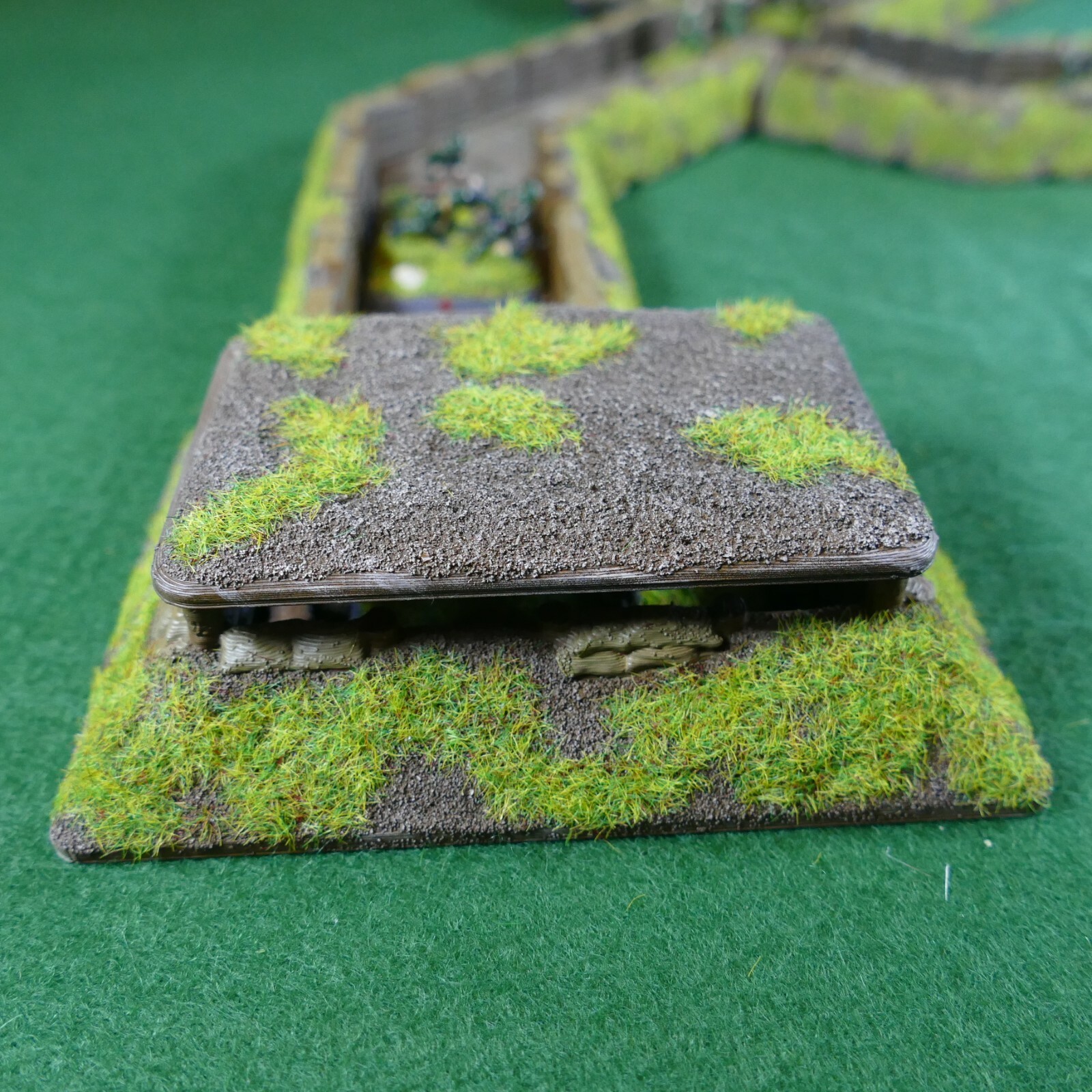 15mm, 12 piece, Flames of War Trench and Dugout Set 1 for WW2 Wargaming ...