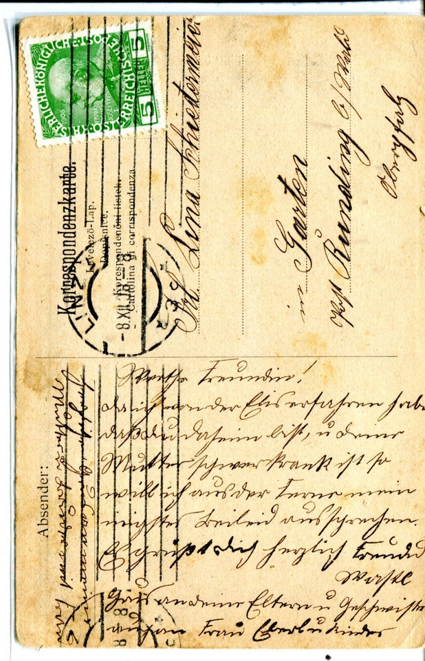 Austria Military Mailman Cleaning Person Humor Comic 1908 Linz cover ...