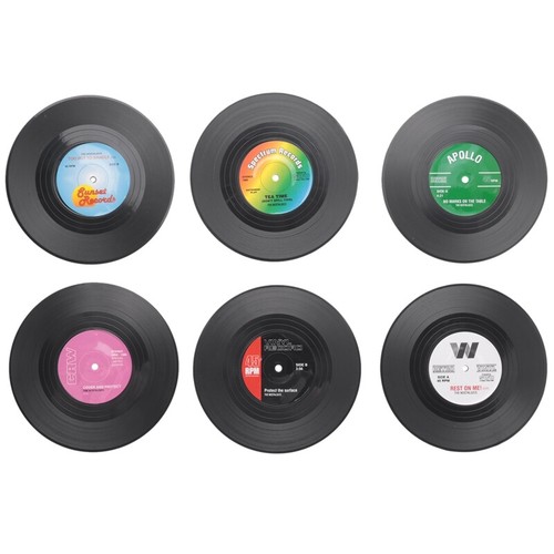 6pieces / Set Retro Vinyl Disc Drink Coasters V2F2 | eBay Australia
