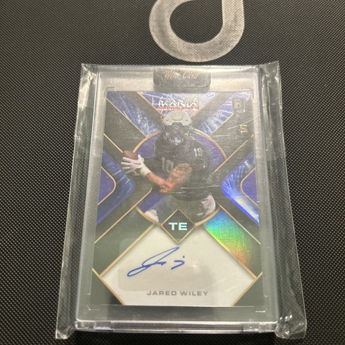 2024 Wild Card Auto Mania TE Jared Wiley 1/1 RC Autograph Chiefs Rookie ...
